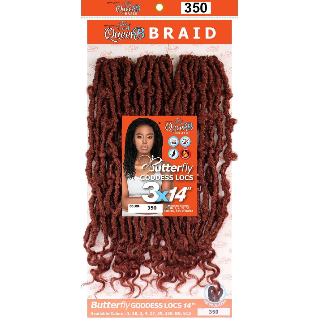 Urban Beauty Queen B Braid Synthetic Butterfly Goddess Locs 3X Value P ...